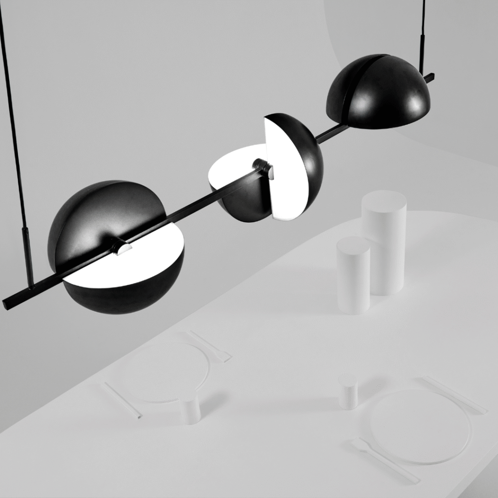 Trapeze Triplette Pedant Light by Oblure